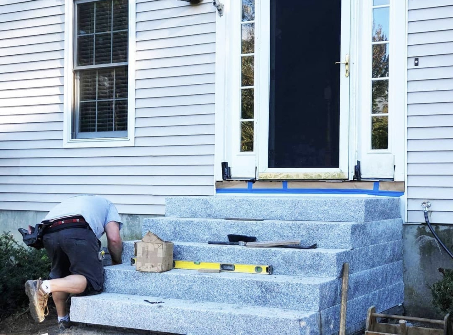 Installing a Set of Granite Steps: A Step-by-Step Process | Swenson Granite | 100% Natural Stones